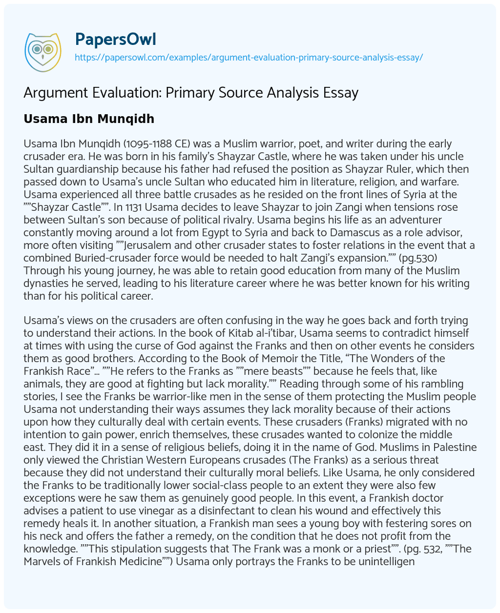 Argument Evaluation Primary Source Analysis Essay Free Essay Example argument-evaluation-primary-source-analysis-essay-free-essay-example