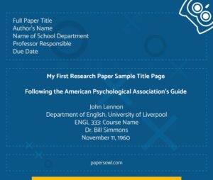 How to Write a Research Paper in APA Format: Guide