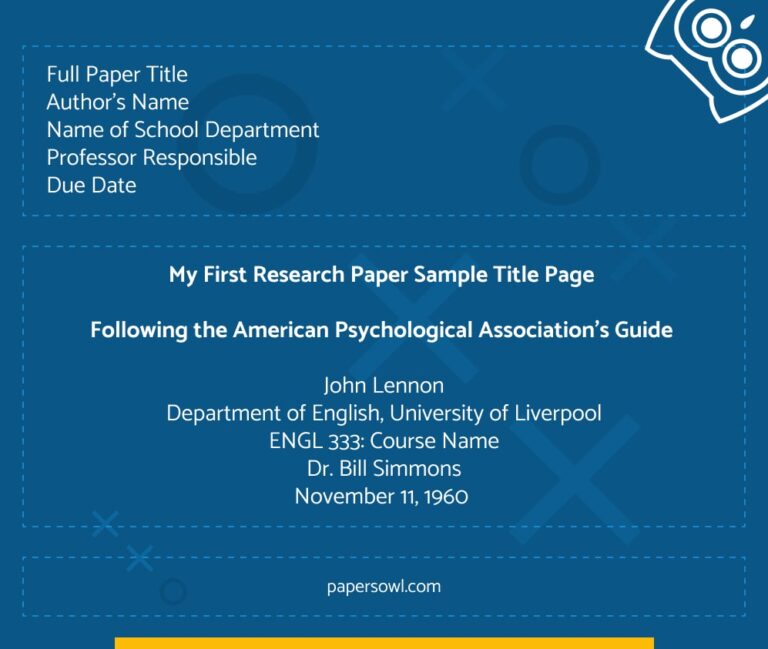 How to Write a Research Paper in APA format